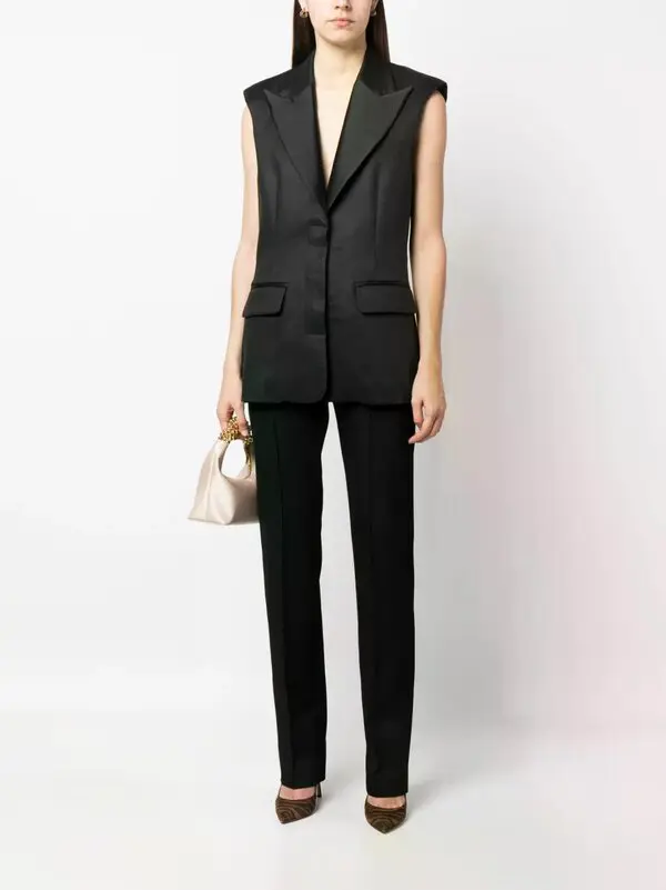 OMBRA MILANO Single-breasted Long Waistcoat