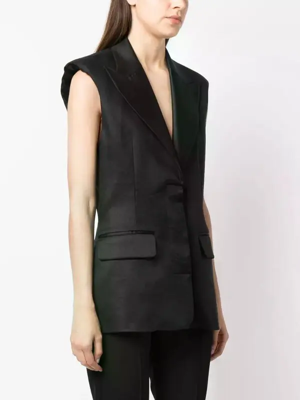 OMBRA MILANO Single-breasted Long Waistcoat