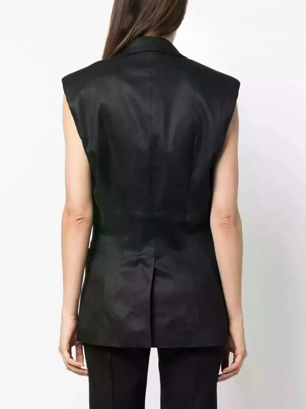 OMBRA MILANO Single-breasted Long Waistcoat
