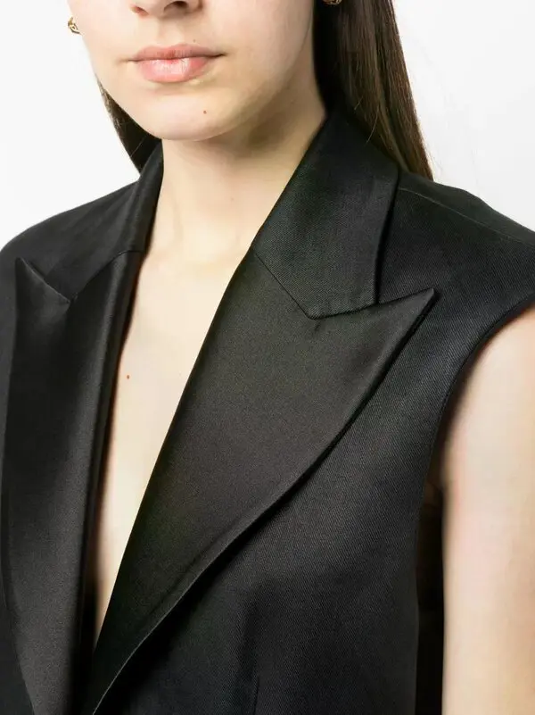 OMBRA MILANO Single-breasted Long Waistcoat