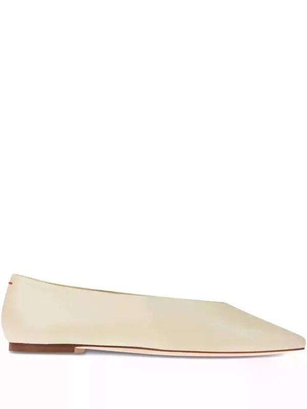 AeydĒ Pointed-toe Ballerina Flats - Neutrals