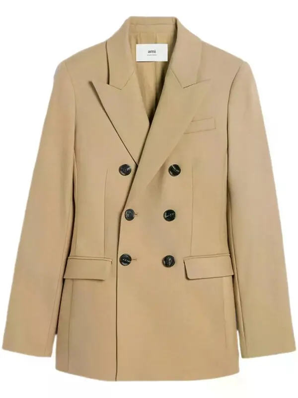 AMI Paris Wool Double-breasted Blazer