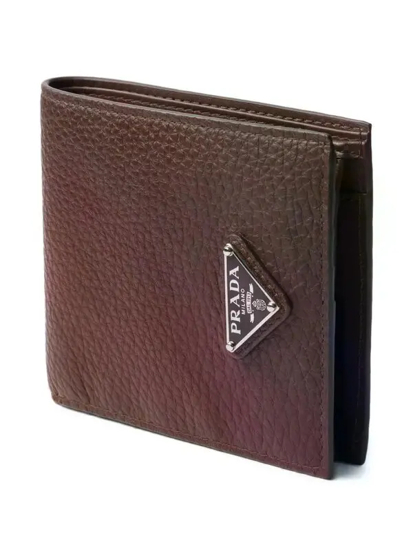 Prada Leather Wallet - Brown