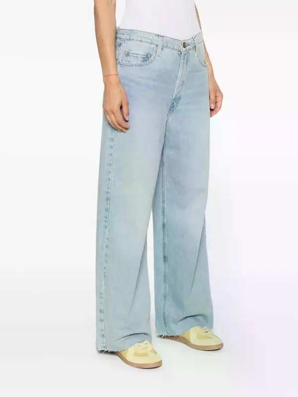 FRAME Le Low Bappy Low-rise Wide-leg Jeans