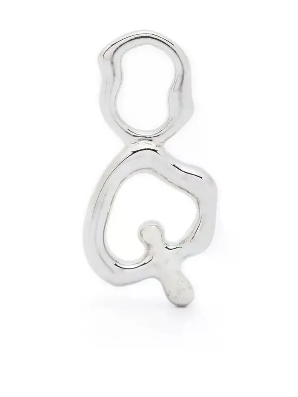 MARIA BLACK Fluent Letter Q Charm - Silver