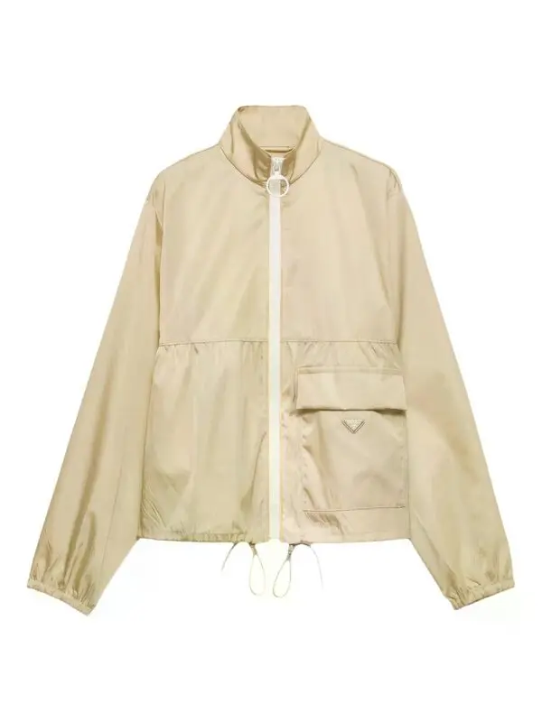 Prada Re-nylon Bomber Jacket - Neutrals