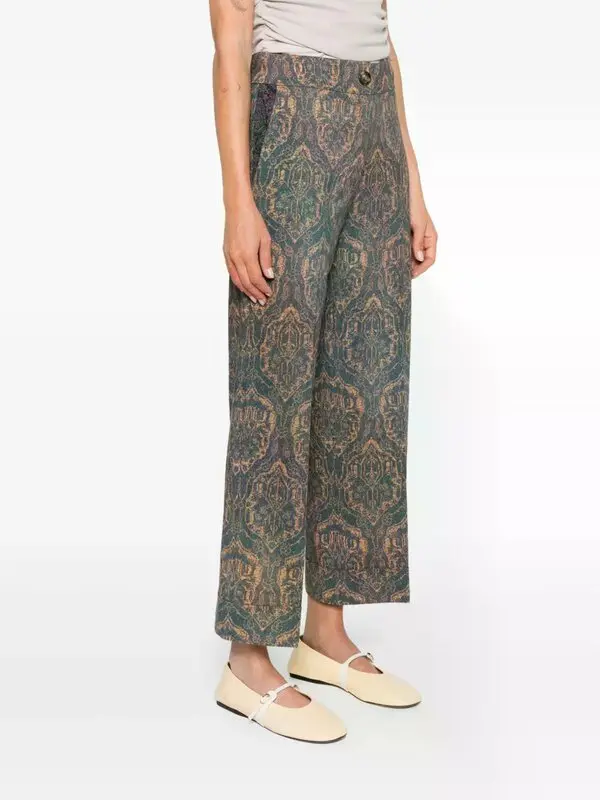 PIERRE-LOUIS MASCIA Printed Virgin Wool Trousers