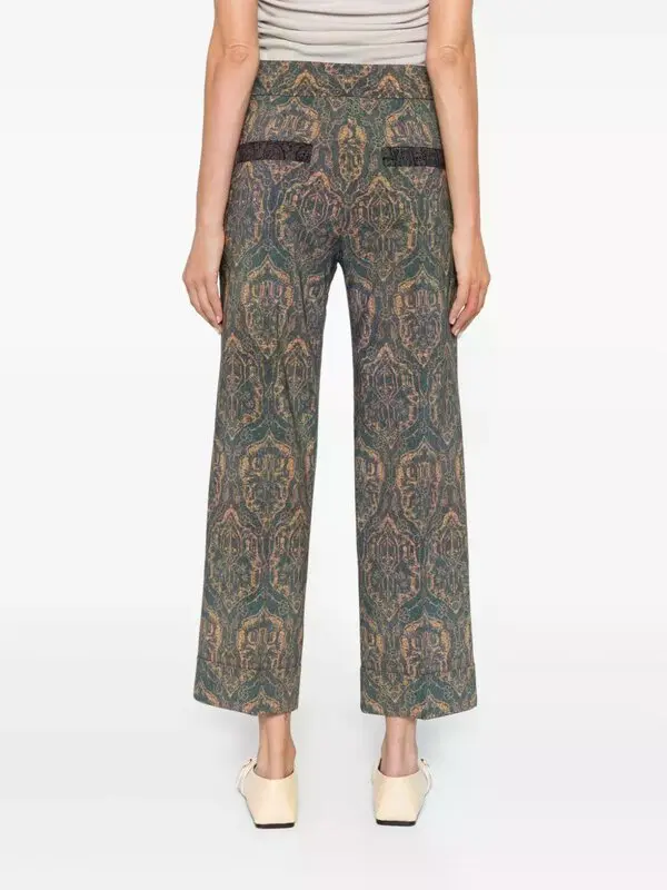 PIERRE-LOUIS MASCIA Printed Virgin Wool Trousers