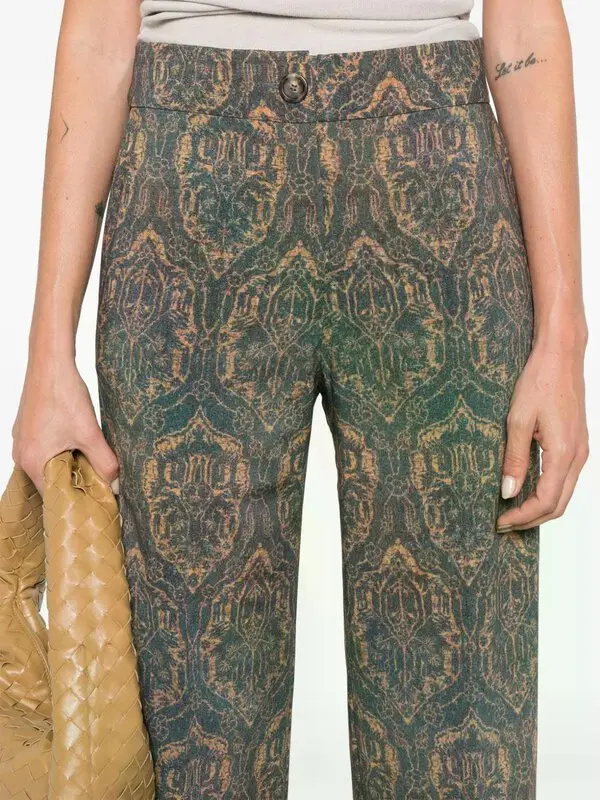 PIERRE-LOUIS MASCIA Printed Virgin Wool Trousers