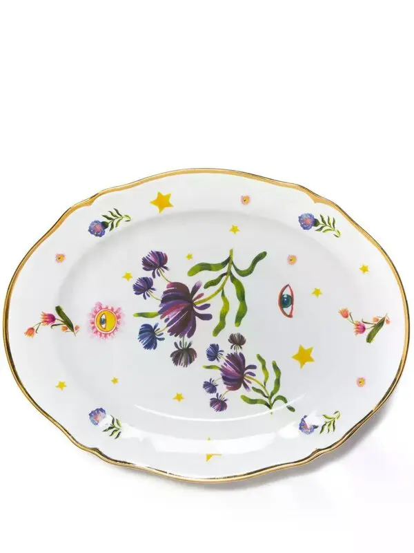 BITOSSI HOME La Tavola Scomposta Plate - White