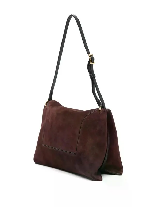 WANDLER Suede Shoulder Bag - Red
