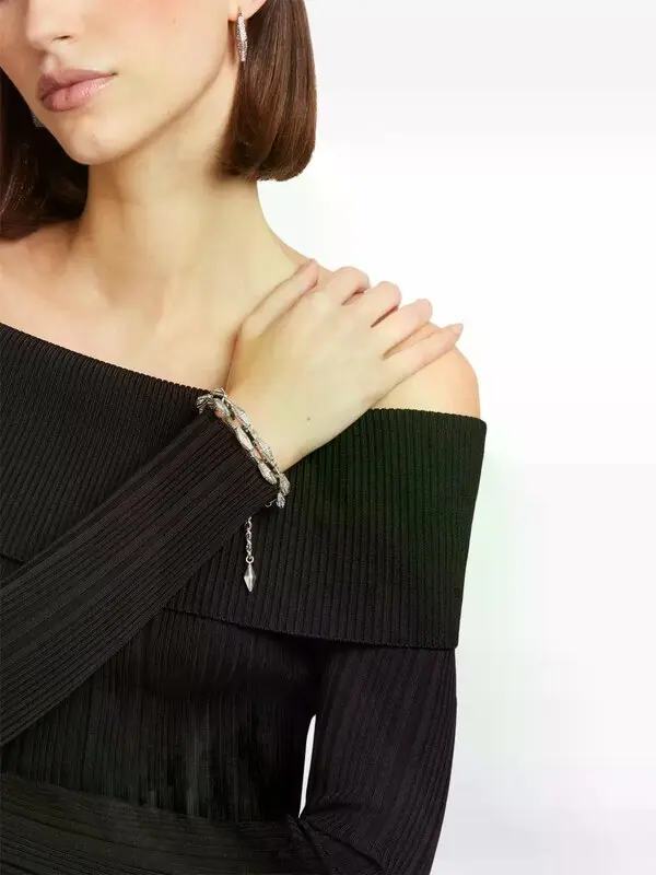 JIMMY CHOO Diamond Chain Crystal-embellished Bracelet