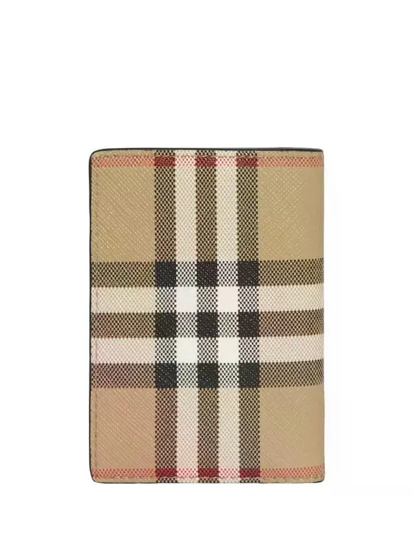 Burberry Vintage Check Leather Wallet