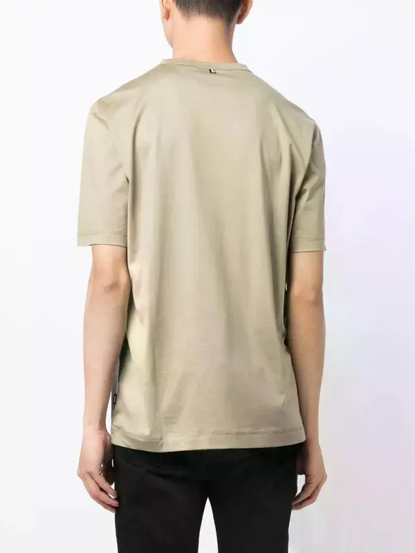 BOSS Logo-tag Cotton-lyocell Blend T-shirt