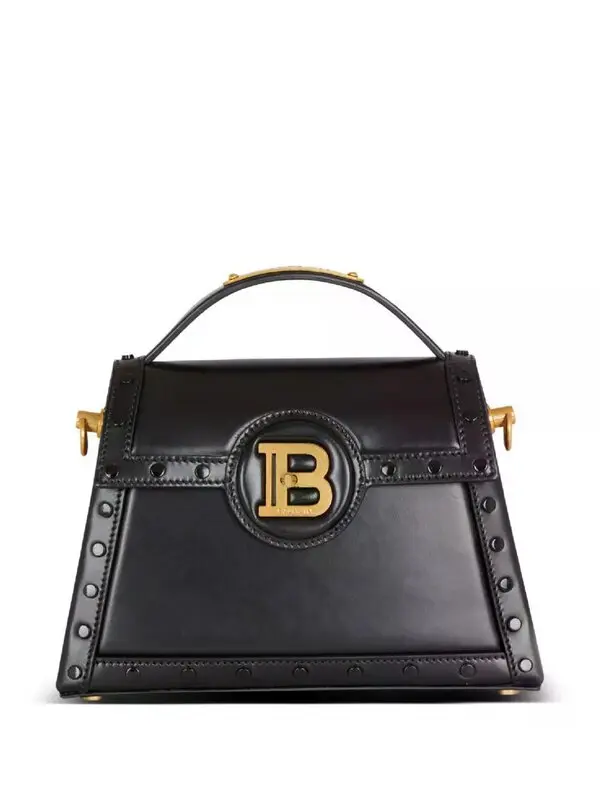 Balmain B-buzz Dynasty Leather Tote Bag - Black