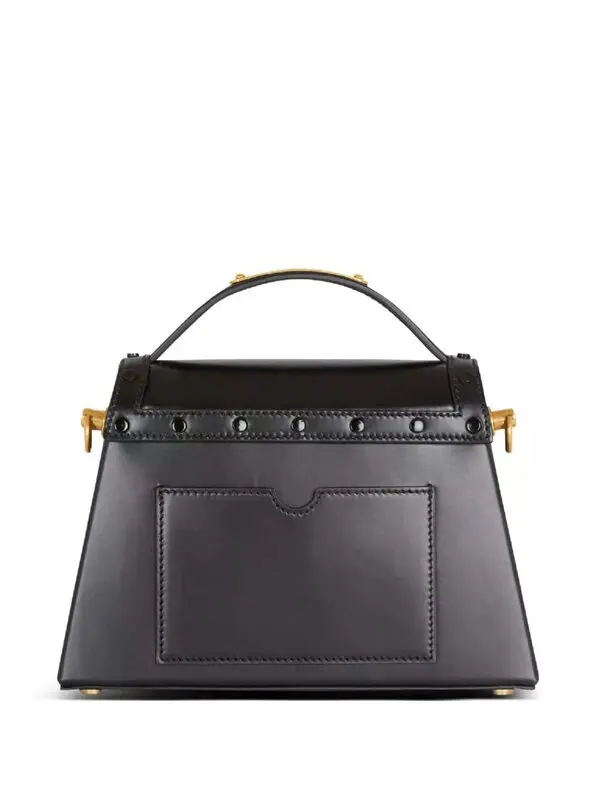 Balmain B-buzz Dynasty Leather Tote Bag - Black