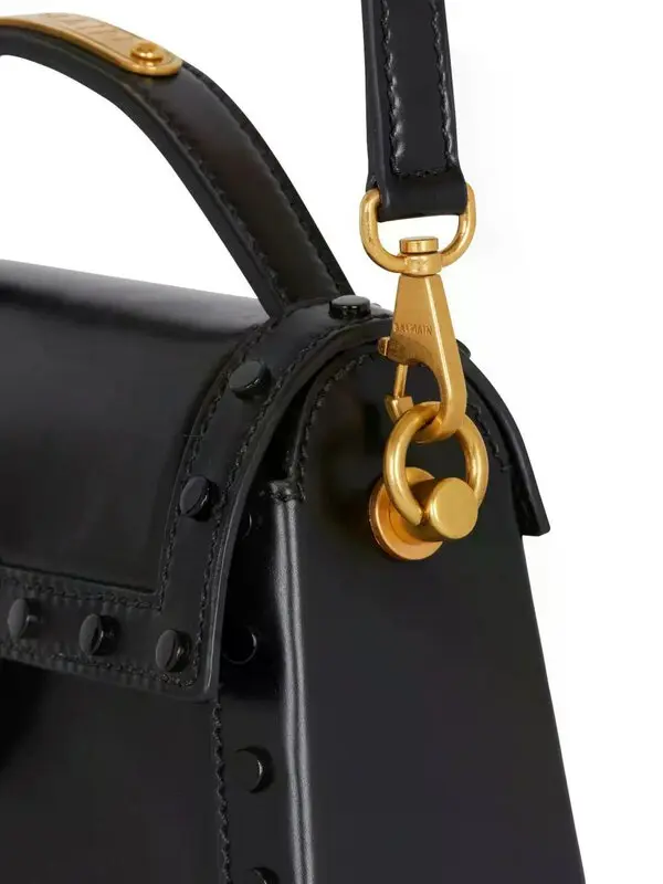 Balmain B-buzz Dynasty Leather Tote Bag - Black