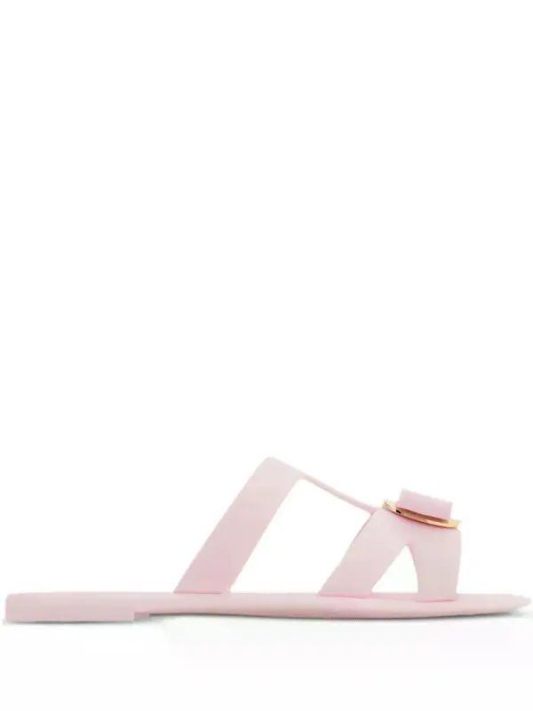 FERRAGAMO Vara Plate Slides - Pink