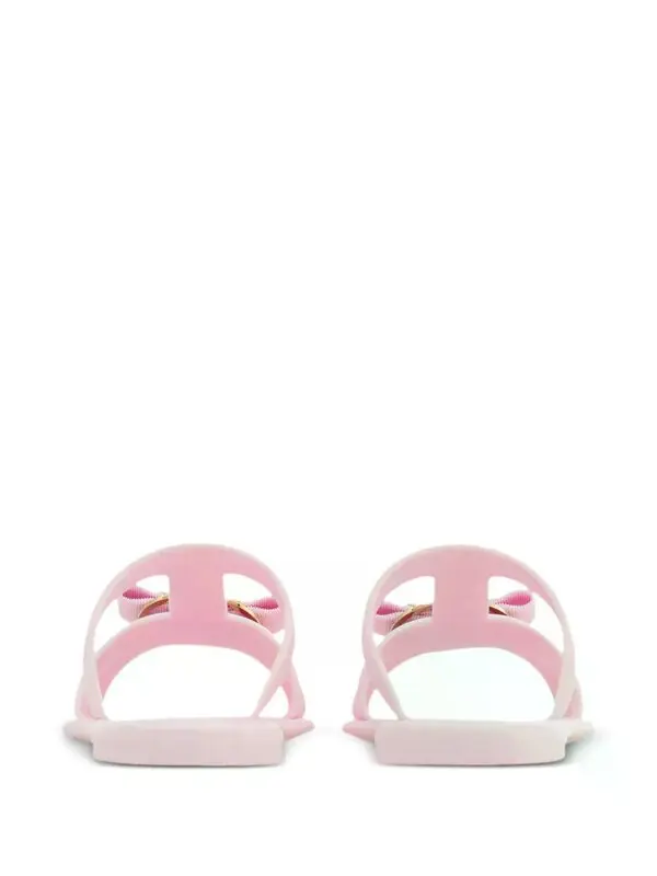 FERRAGAMO Vara Plate Slides - Pink