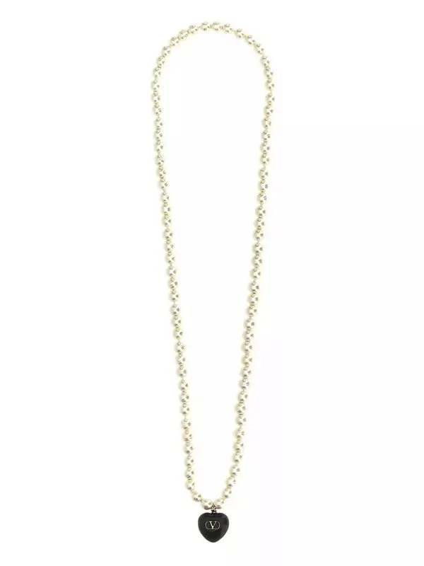 Valentino Garavani Coeur Royal Necklace - Neutrals