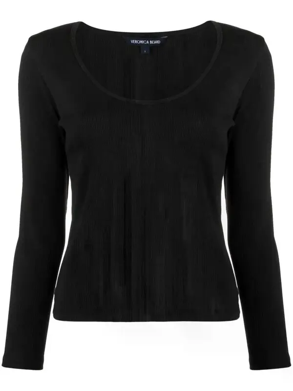 Veronica Beard Calabra Fine-ribbed T-shirt