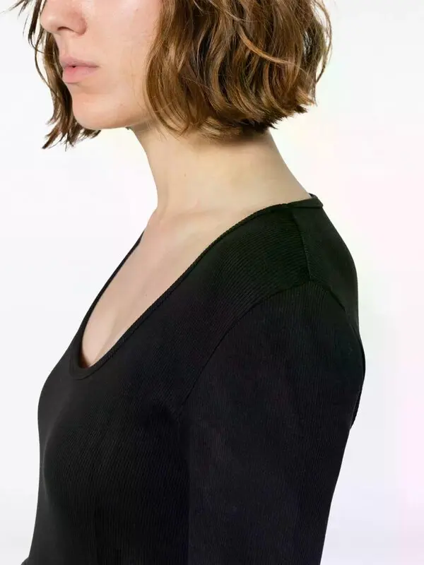 Veronica Beard Calabra Fine-ribbed T-shirt