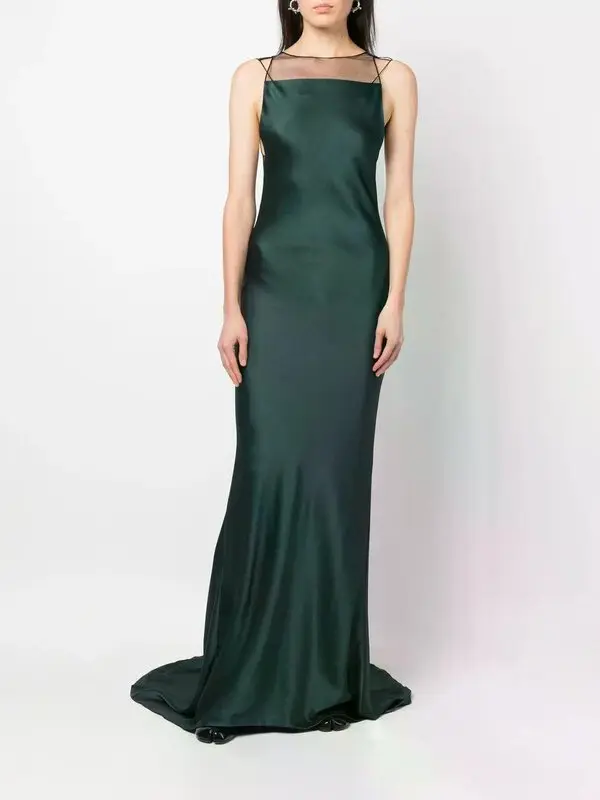 MAISON MARGIELA Satin Fishtail Gown