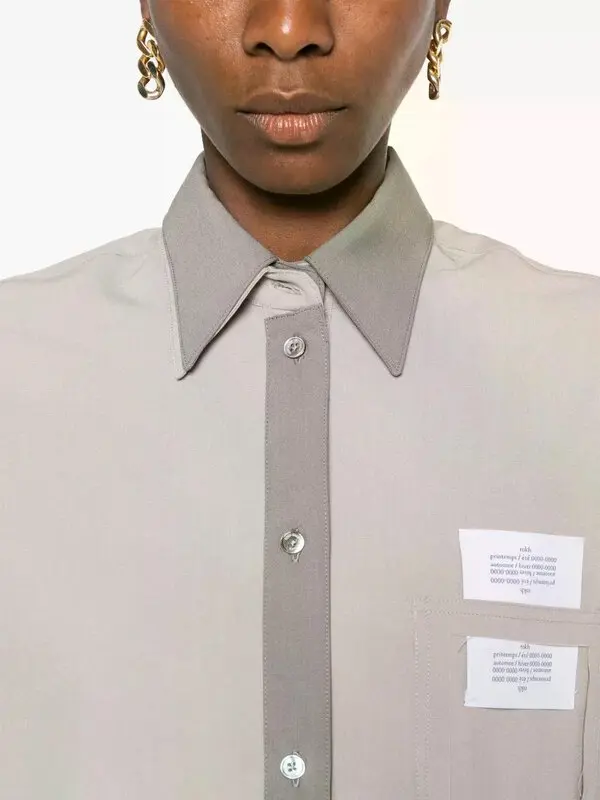 Rokh Logo-patch Detachable-panels Shirt