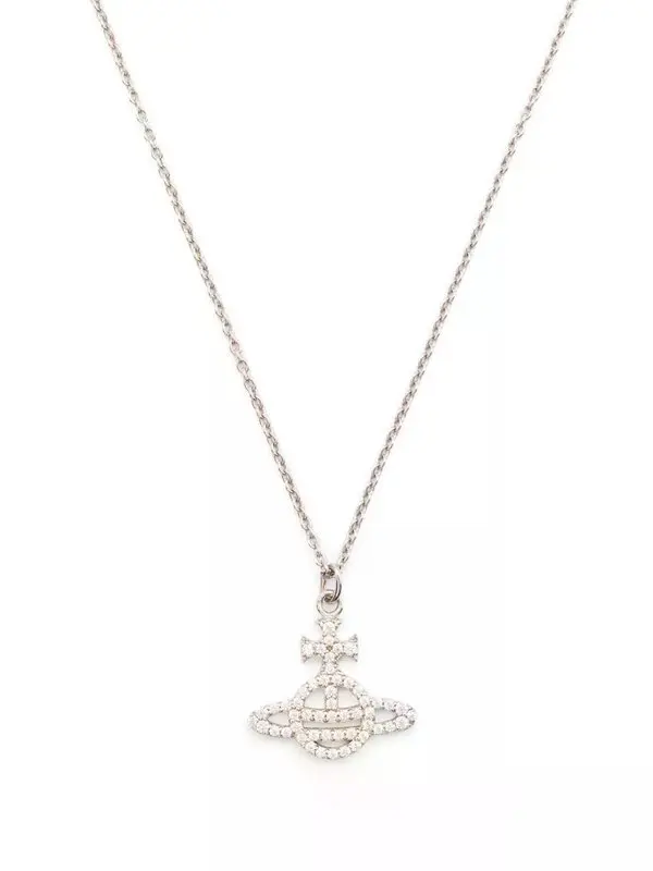 VIVIENNE WESTWOOD Crystal-embellished Adjustable Necklace - Silver