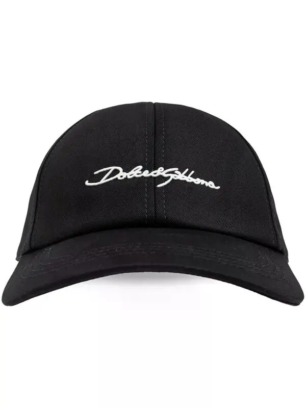 Dolce & Gabbana Logo-embroidered Baseball Cap - Black