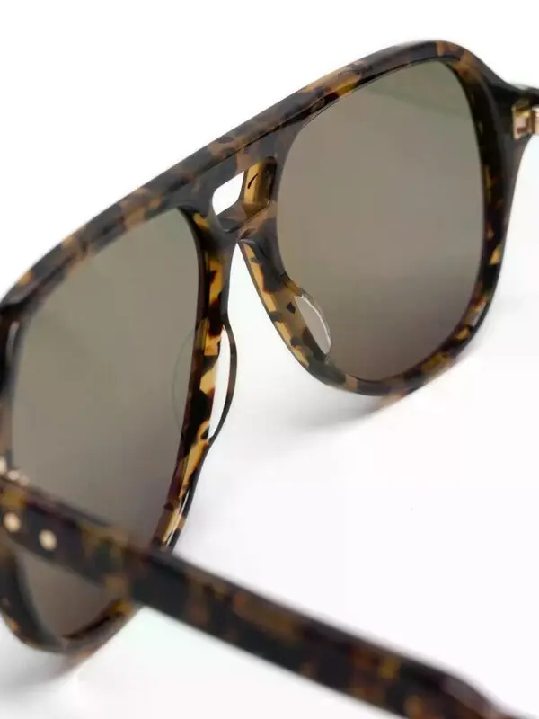 Thom Browne Tortoiseshell-effect Sunglasses - Brown