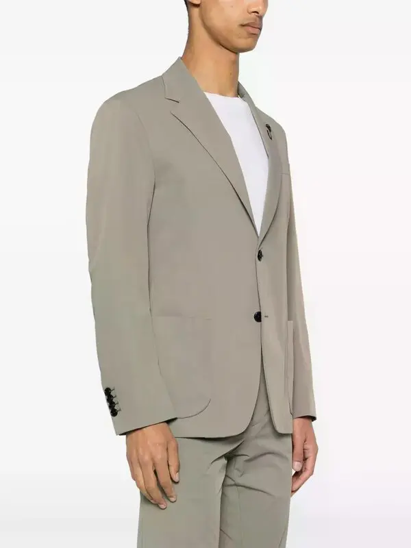 LARDINI Taffeta Single-breasted Blazer