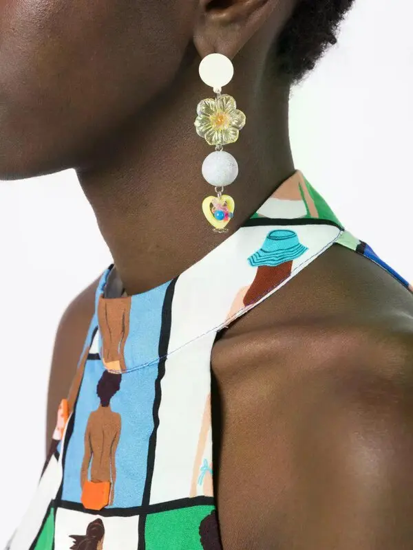 AMIR SLAMA Charm-detail Drop Earrings