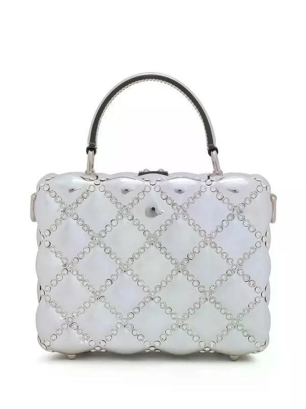 Dolce & Gabbana Dolce Box Rhinestone-embellished Top-handle Bag