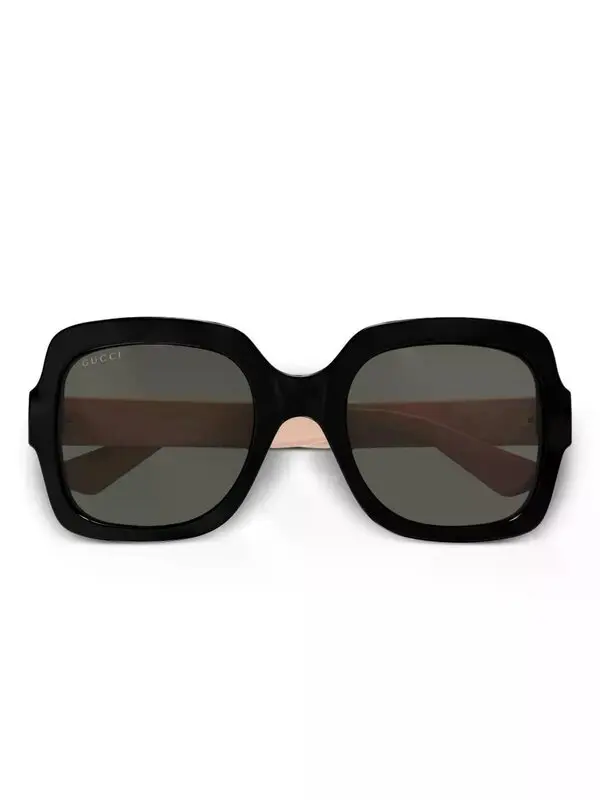 Gucci Oversized Frame Sunglasses - Black