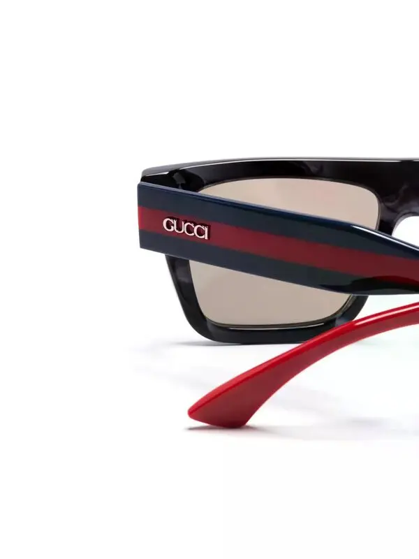 Gucci Square Frame Sunglasses - Blue