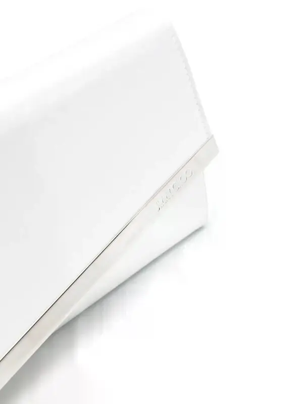 JIMMY CHOO Emmie Satin Clutch - Neutrals