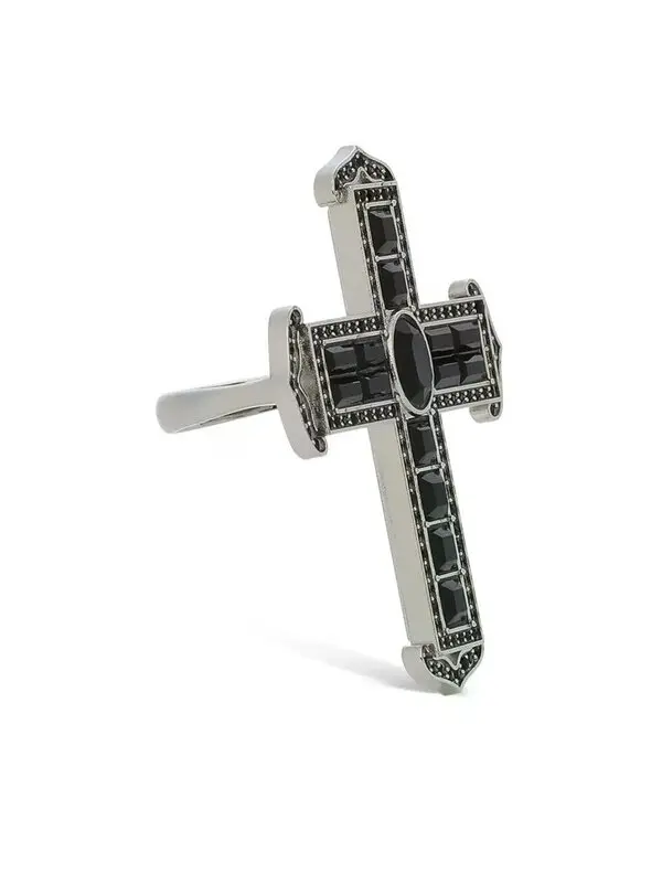 Dolce & Gabbana Rhinestone-embellished Cross Ring