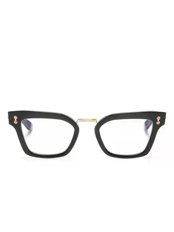AKONI Luna Butterfly-frame Glasses - Black