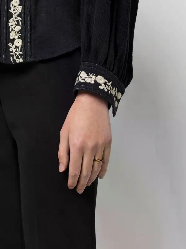 Tory Burch Enamel Motif Ring - Gold