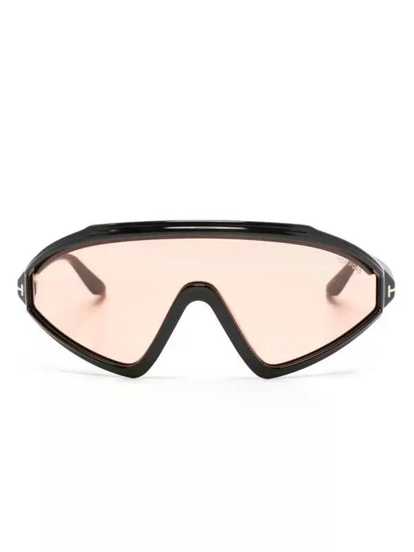 TOM FORD Lorna Shield-frame Sunglasses - Black