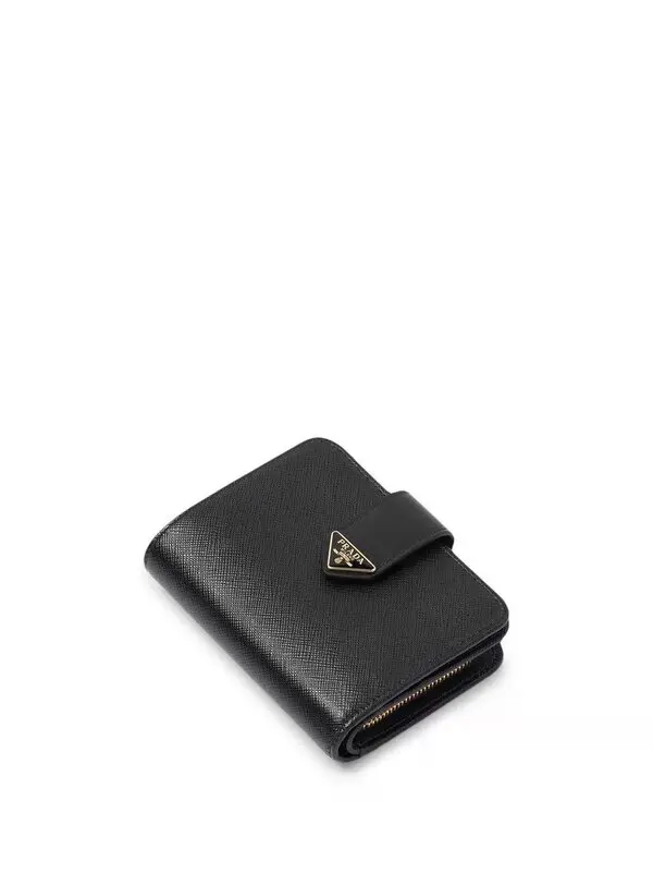 Prada Small Leather Logo-detail Wallet - Black
