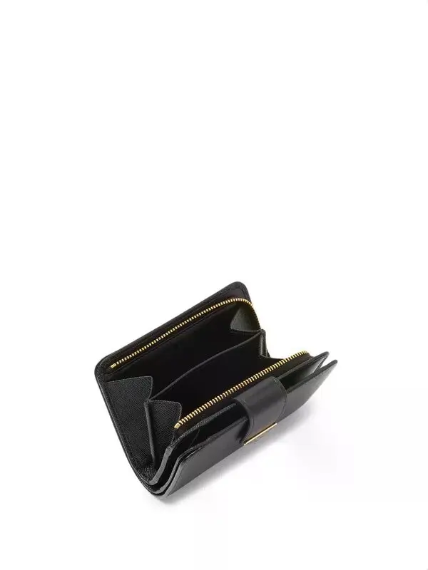 Prada Small Leather Logo-detail Wallet - Black