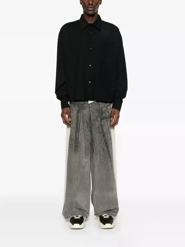 A PAPER KID Drawstring-hem Shirt