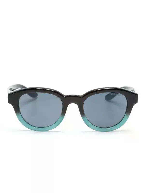 Giorgio Armani Gradient Round-frame Sunglasses