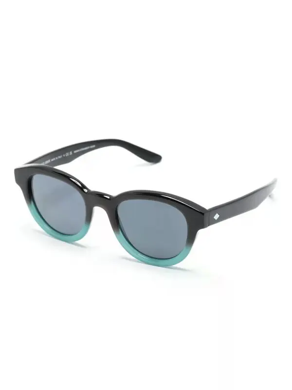 Giorgio Armani Gradient Round-frame Sunglasses