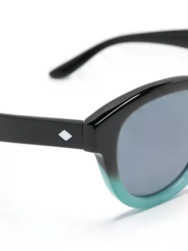 Giorgio Armani Gradient Round-frame Sunglasses
