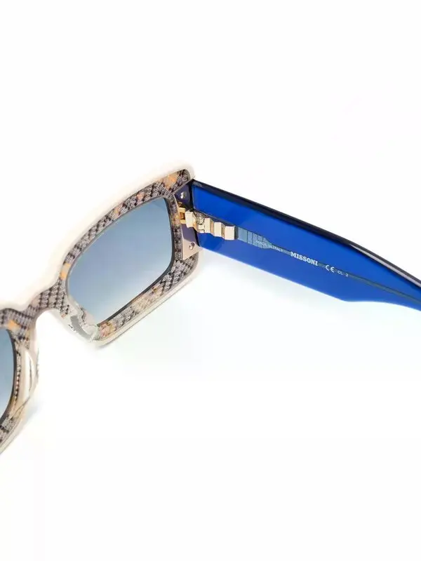 Missoni Tortoiseshell Rectangular Sunglasses