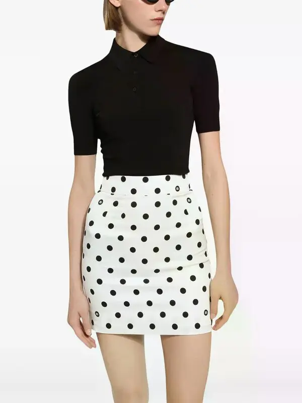Dolce & Gabbana Fine-knit Polo Shirt