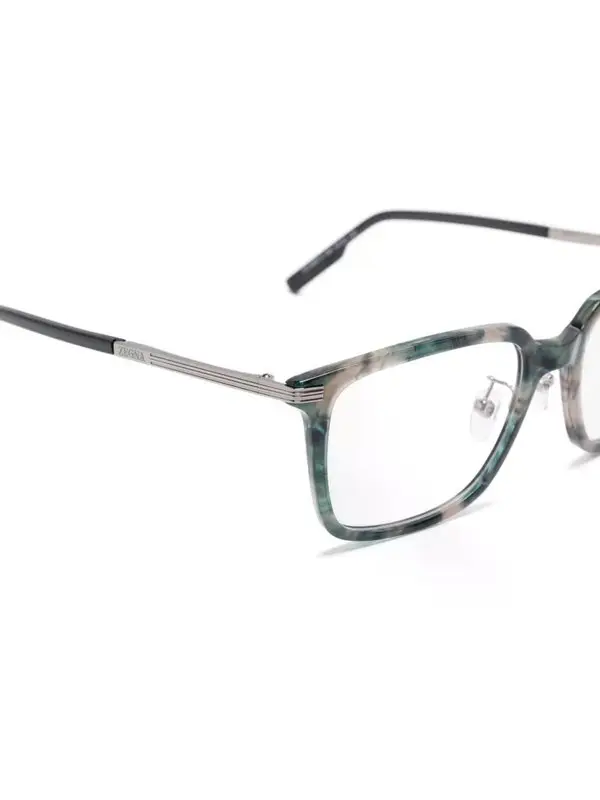 Zegna Tortoiseshell-effect Glasses - Green